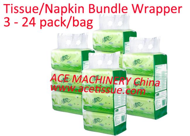 Double Lane Facial Tissue Bundling Packer