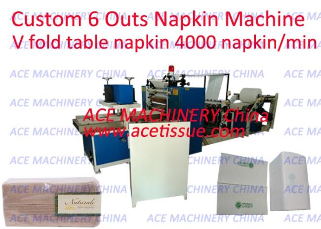 machine for precut tissue napkin