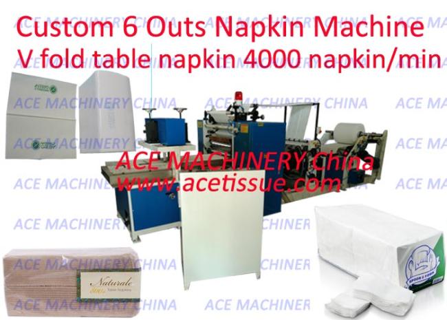 automatic pre-cut napkin machine