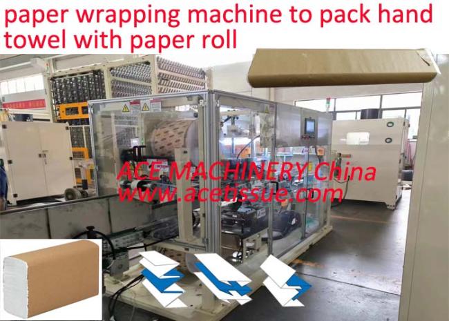 Z Fold Hand Towel Sleeve Packing Machine
