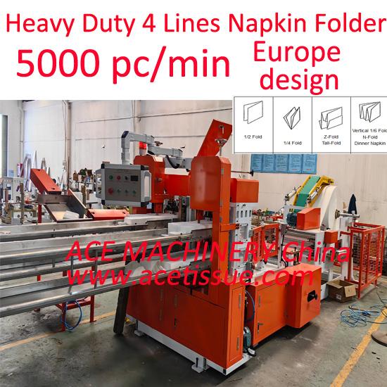 automatic paper napkin machine