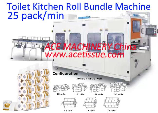 fully automatic toilet roll packaging machine
