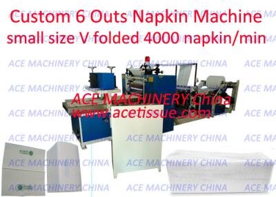 China 220V Fold Interfold Napkin Machine With PLC Control 4200 Napkin/Minute Folding Speed for sale