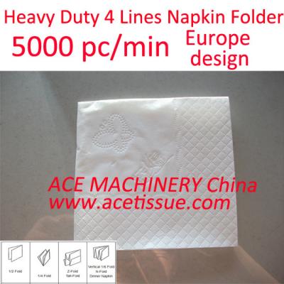 China PLC Control Automatic Paper Napkin Making Machine With Drying Unit And Italy Design for sale