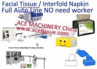 China Full Automatic Interfold Napkin Machine With Auto Transfer To Packaging Machine for sale