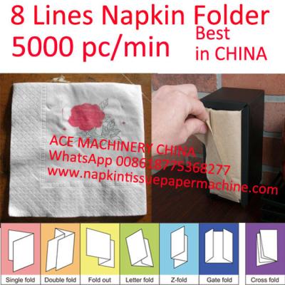 중국 4 채널 5000과 대만 설계 고속도 냅킨 생산 기계는 / 민을 시트로 덮습니다 판매용