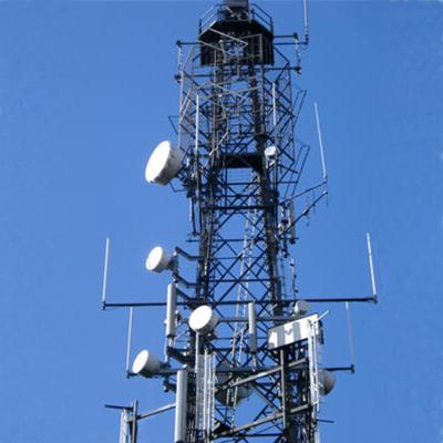 China Torre de comunicação de aço da torre 100m das telecomunicações de Q235 Q345 autossuficiente à venda