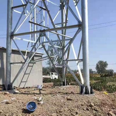 Cina Torre di telecomunicazioni 5G in acciaio galvanizzato 45m in vendita