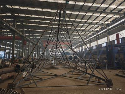 China Galvanized Triangular Antenna Tower Angular 3 Legged Tower HDG And Paiting Surface for sale