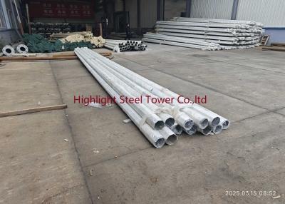 China Lightning HDG Or Painting Street Lamp Pole Single Monopole 15 Years Warranty for sale