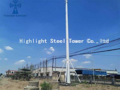 China Electric Transmission Steel Monopole Telecom Tower Galvanized Monopole Cell Tower for sale