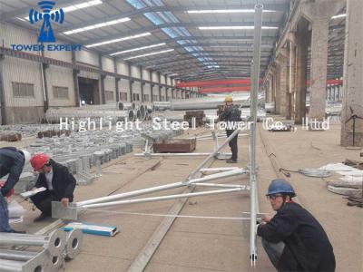 China Lattice Steel Rooftop Antenna Pole Constructed With Carbon Structural Steel Q355 Equivalent To ASTM A572 GR.50 for sale