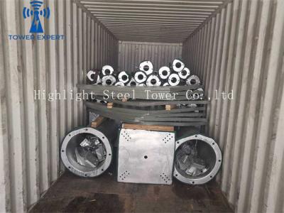 China HDG Or Painting Steel Monopole Tower  Concrete Base Or Anchor Bolts for sale