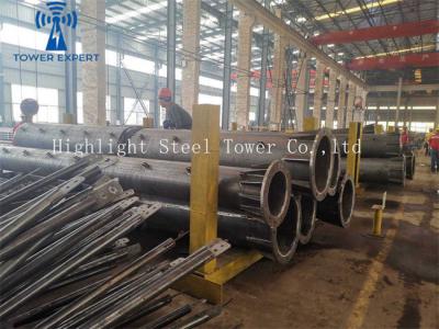 China 10m to 500m Steel Monopole Cell Tower Galvanized For Telecom Or Electric Transmission for sale