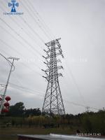 Quality Overhead Line Electric Power Transmission Angle Steel Tower 4 Legs Lattice Steel for sale