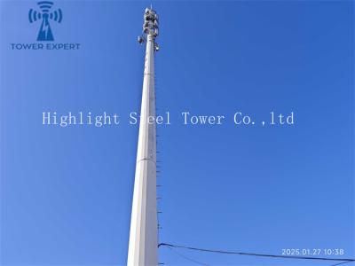 China ANSI TIA222G H And European Standards Monopole Steel Tower Galvanized for sale