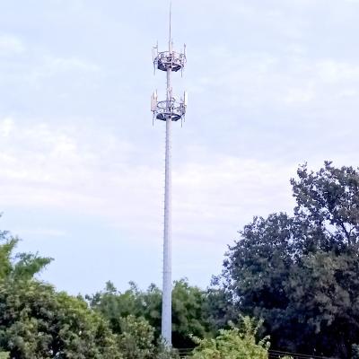 Cina 3 comunicazione tubolare d'acciaio 65m Pali dell'antenna delle piattaforme 25m Palo 5G in vendita