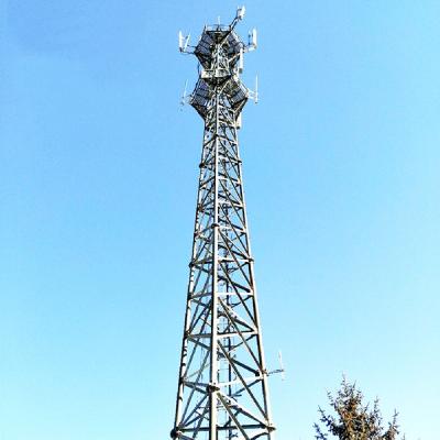 China 4 Legs Self Supporting Telecom Steel Tower 30m Hot Dip Galvanization for sale