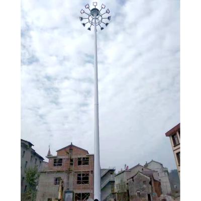Cina Alto albero d'acciaio della luce di inondazione della torre del faro Q235 dell'albero delle multi antenne delle lampade alto in vendita