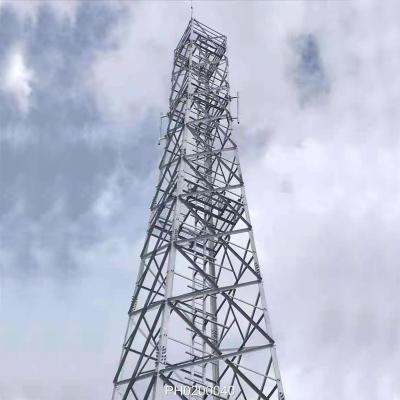 China Ferro galvanizado da autossuficiente torre de aço de 4 telecomunicações dos pés à venda
