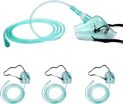 China Beschikbare Steriele Medische die Zuurstofmaskers voor het Ziekenhuishuis van Medisch Rangpvc wordt gemaakt Te koop