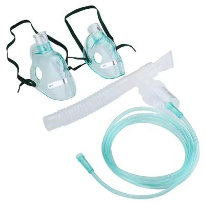 China High Concentration Medical Sterile Adjustable Nebulizer Face Mask Pvc Nebulizer Mask Kit Te koop