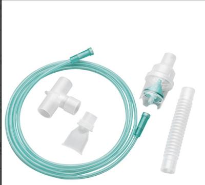 Cina High Concentration Medical Sterile Adjustable Nebulizer Face Mask Pvc Nebulizer Mask Kit in vendita