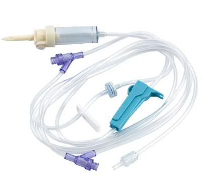 China Iv Infusion Set CE Sterile Infusion Iv Giving Set With Flow Regulator And Needle for sale