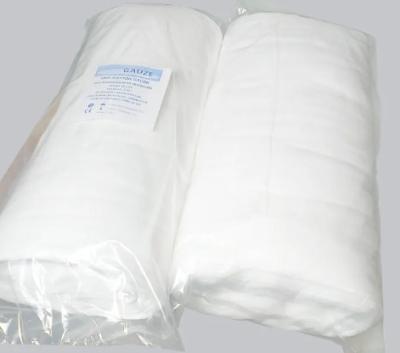 Cina 90cm X 91m Medical 100% Natural Cotton Absorbent Folded Gauze Roll in vendita