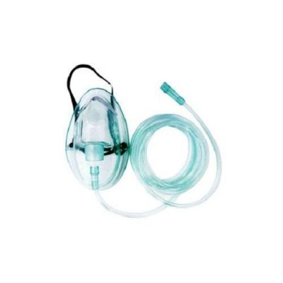 China Venda a retalho Preços Baratos Material Médico Transparente Máscara de Oxigénio PVC Para Hospital Com Tubos de 2,1m à venda