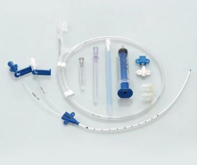 Cina Canula medica IV Ospedale cateteri venosi centrali per via endovenosa Set di cateteri venosi centrali a tripla luce in vendita