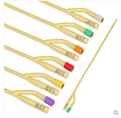 Cina Catetere a due vie di lattice Foley monouso sterile 100% in silicone rivestito di lattice Foley in vendita