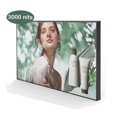 China 43'' 49'' 55'' Window Facing Display Digital Signage Wall Mounted Ultra High Brightness 2500/3000/4500 for sale