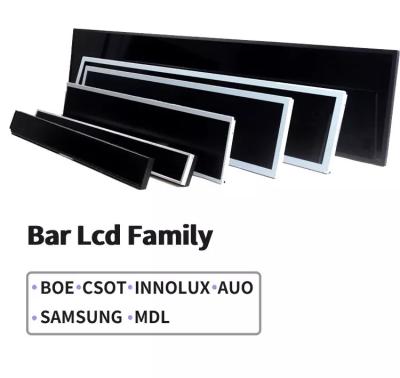 China Custom Stretched Bar LCD Display 1920x540 Multiple Size Supermarket Shelves LCD Advertising Screen for sale