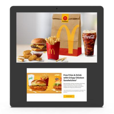 China 8/13.3 Inch Linux Tablet Android Dual Screen Tablet NFC Wall Mount Android 11 RK3568 Quad Core A55 for sale