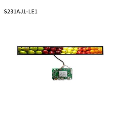 China 23 Inch LCD Panel Module Ultra Wide Thin Panel S23AJ1-LE1 1920x158 500nits LVDS TFT Bar LCD for sale