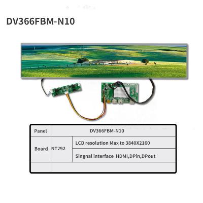 China 36.6 Inch LCD Panel Kit BOE DV366FBM-N10 Ultra Wide Thin LCD Panel 1920x290 LCD Display Panel Module 700nits for sale