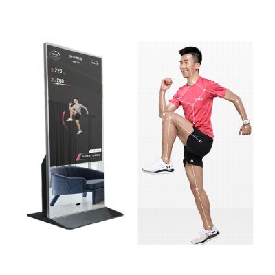 China 1920x1080 Home Fitness Screen Interactive Fitting Android Smart Magic Mirror Media Advertising for sale