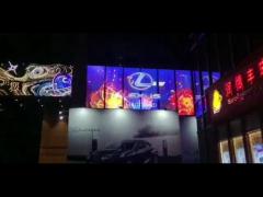 Outdoor 86% Transparent Advertising Wall Flexible Led Pantalla