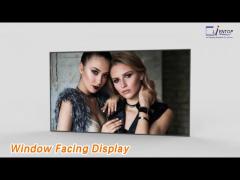 LCD Window Facing Display 2500nits 9mm Narrow Bezel Wall Mounted