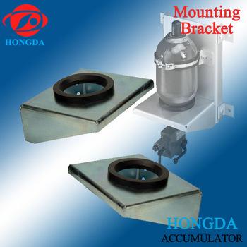 China Hydraulic Accumulator Wall Mounting Bracket with Rubber Support Ring 10L for sale