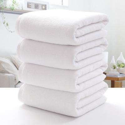 China White Cotton Hotel SPA beauty Soft Bath Towel 70*140cm Big Hotel Towel for sale
