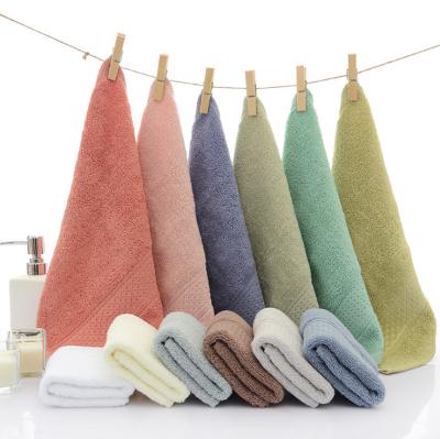 China Bulk Wholesale white 100% cotton bath towel and hand towel for sale
