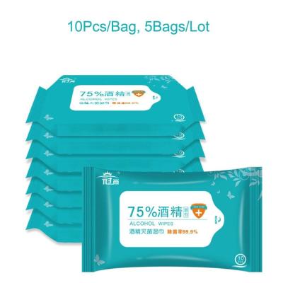 China Disposable White Alcohol Wet Wipes , Non Woven Antiseptic Baby Wipes for sale