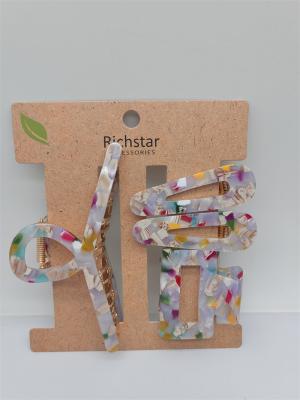 Cina Eleganti accessori per capelli in aceto Claw Clip Hairpin Durable Multicolor in vendita