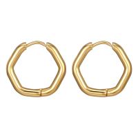 China Richstar Hexagon Earrings Gold Studs - Geometric Design in Small, Medium, Large Sizes with 45-Day Delivery for sale