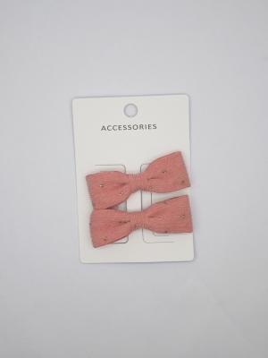 Китай Ткань Розовые луки Застежки для волос Детские аксессуары для волос для девочек продается