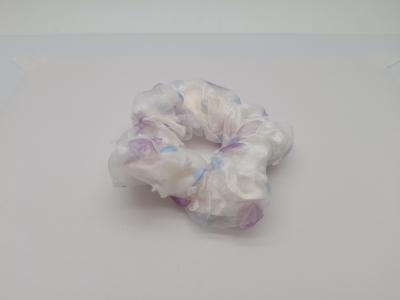 China Mode zijde haar stropdassen Scrunchies met kleurrijke patronen voor vrouwen meisjes Te koop