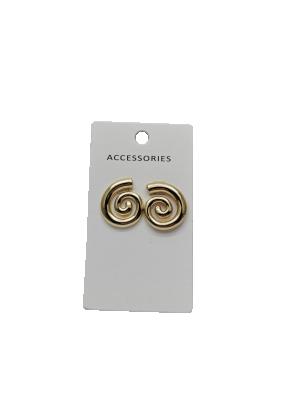 China Gold Plated Stainless Steel Square Stud Earrings for Women for sale