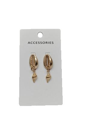 China Custom ODM OEM 2025 New Wholesale Fashion Summer Beach Cowrie Shell Jewelry Pearl Earring Set for Women for sale